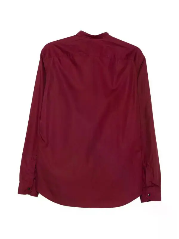 COSTUMEIN Mandarin-collar Concealed-fastening Shirt
