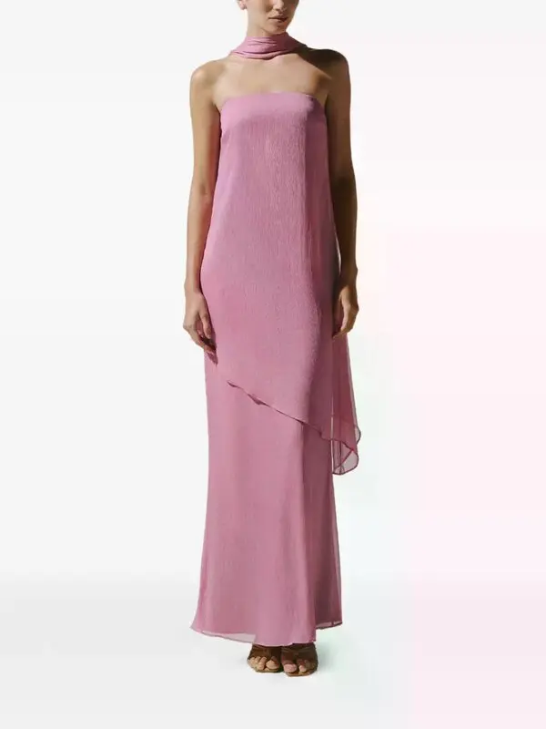 BAOBAB Strapless Scarf-detail Maxi Dress