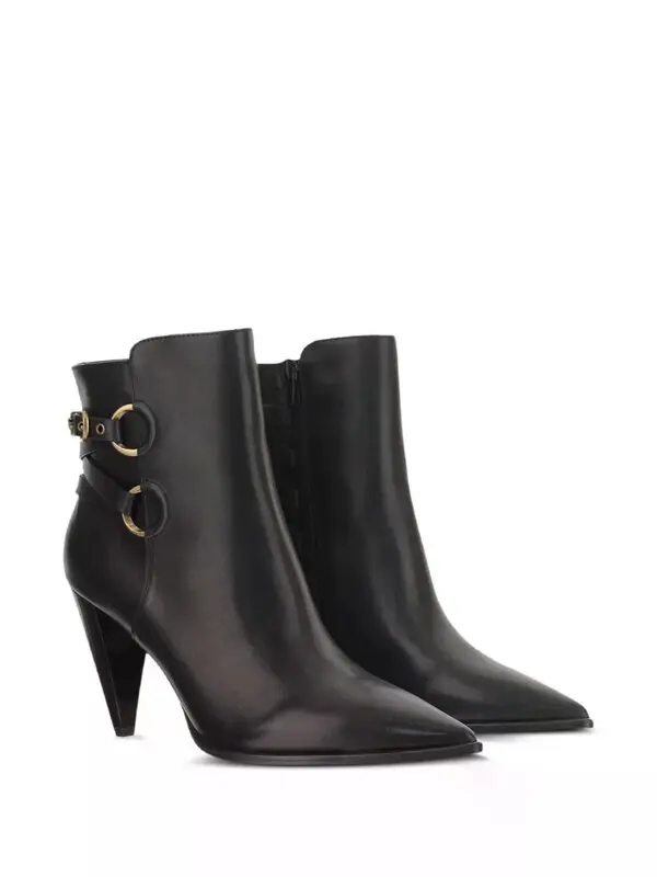 Pinko Buckle-fastening Pointed-toe Ankle Boots