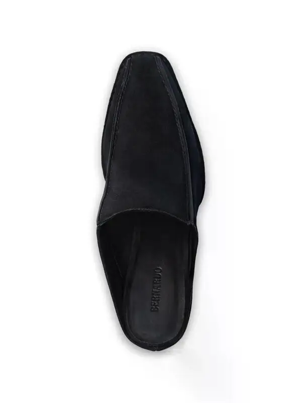 Bernardo Brynn Suede Square-toe Mules - Black