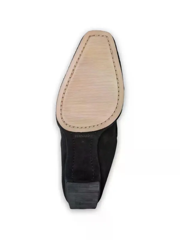 Bernardo Brynn Suede Square-toe Mules - Black