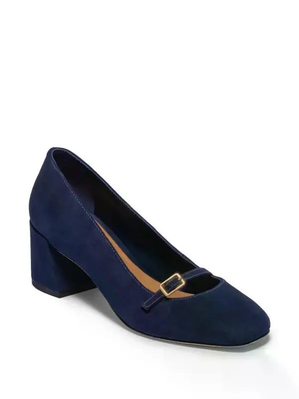 Bernardo Amelie Buckle-detail Suede Pumps