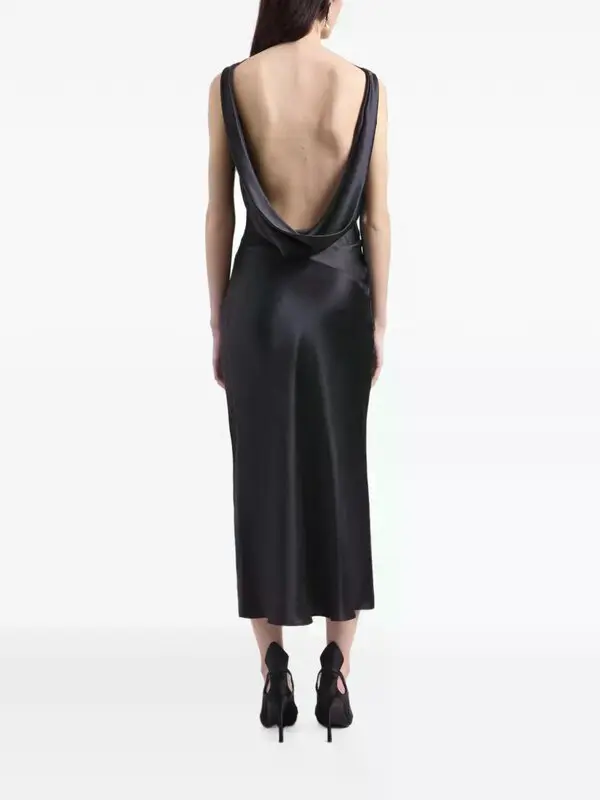 Nina Ricci Asymmetrical Draped Midi Dress