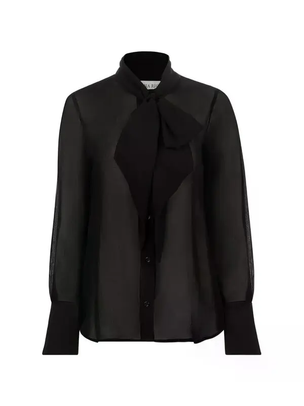 Nina Ricci Silk Pussy-bow Shirt