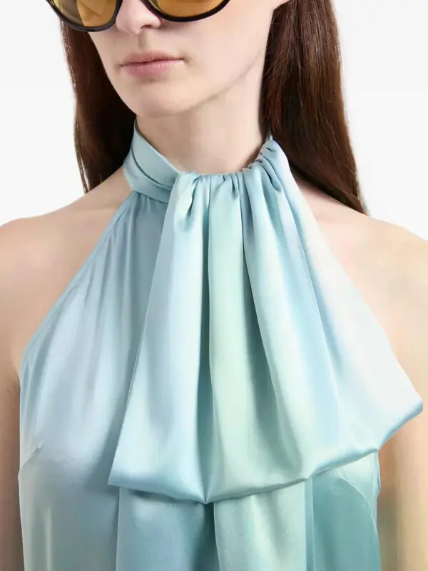 Nina Ricci Halterneck Satin Top