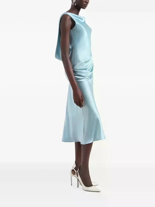 Nina Ricci Asymmetrical Open-back Midi Dress