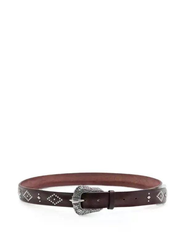 Orciani Studded Leather Belt