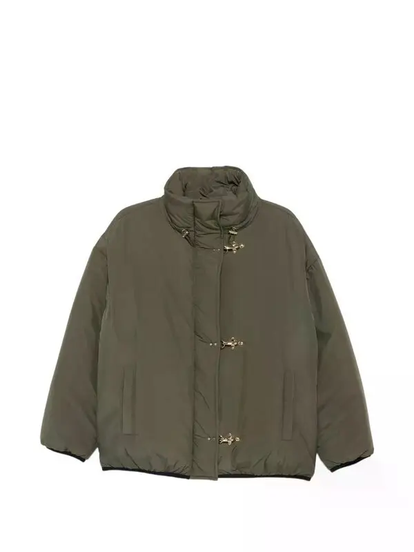 FAY Zip-up Puffer Jacket - Green