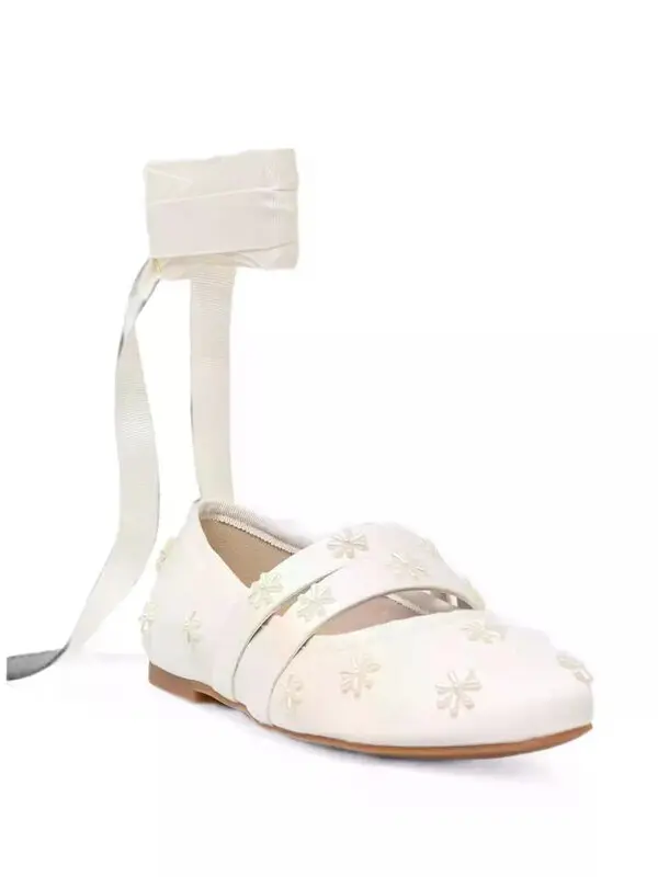 BUFFALO Lace-up Ballet Flats