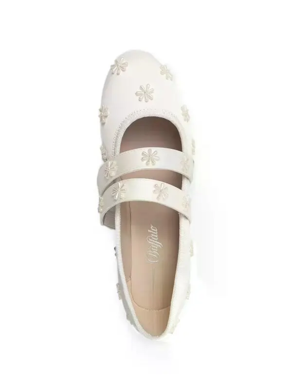 BUFFALO Lace-up Ballet Flats