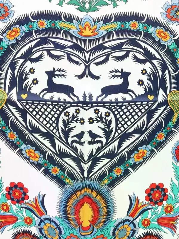 Hermès 2010s Carre 90 Decoupages Scarf