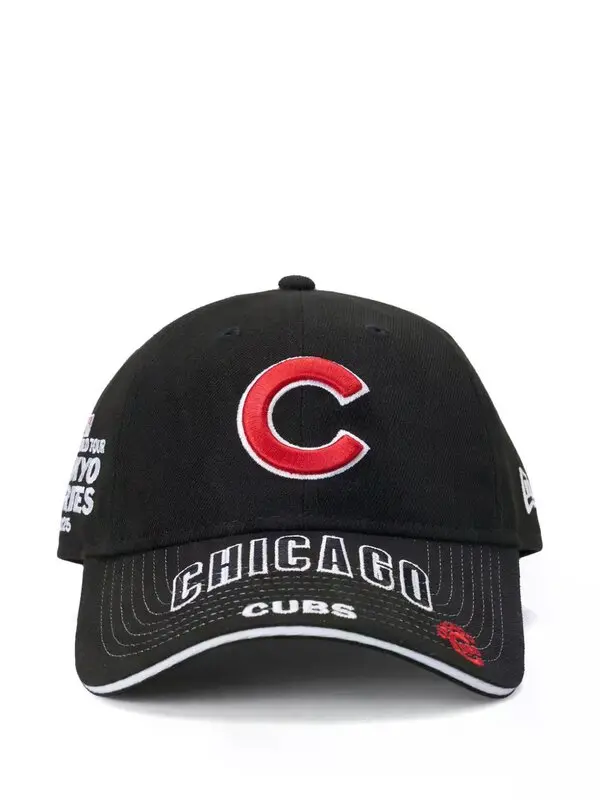 New Era Chicago Cubs Embroidered Baseball Cap - Black