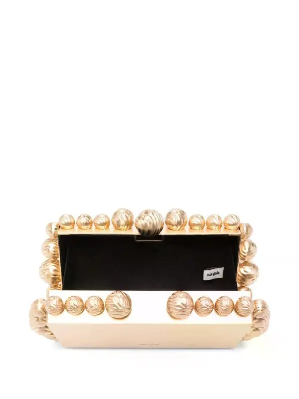 Cult Gaia Box Clutch Bag With Bead Embellishment