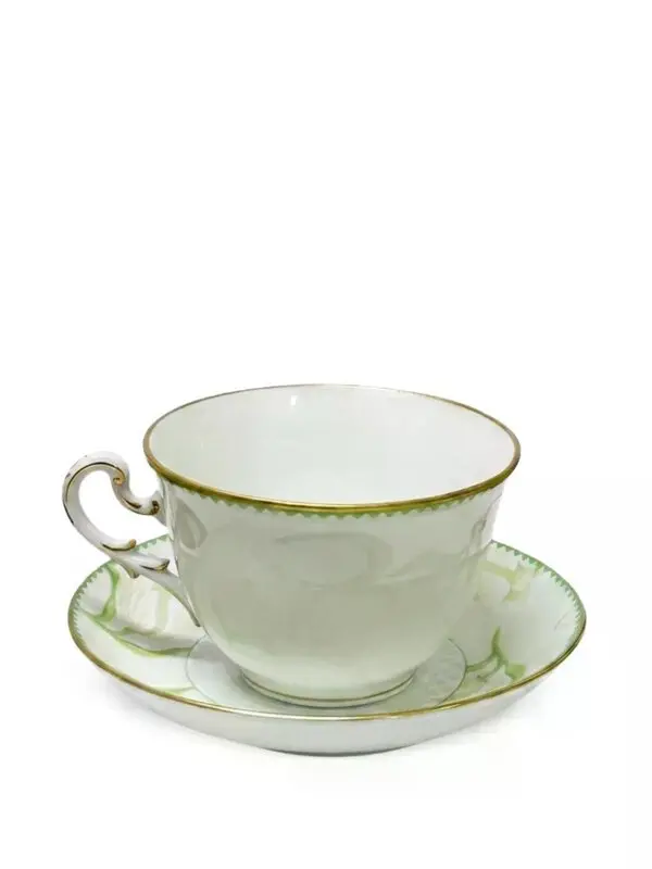 GINORI 1735 Floral-print Teacup And Saucer