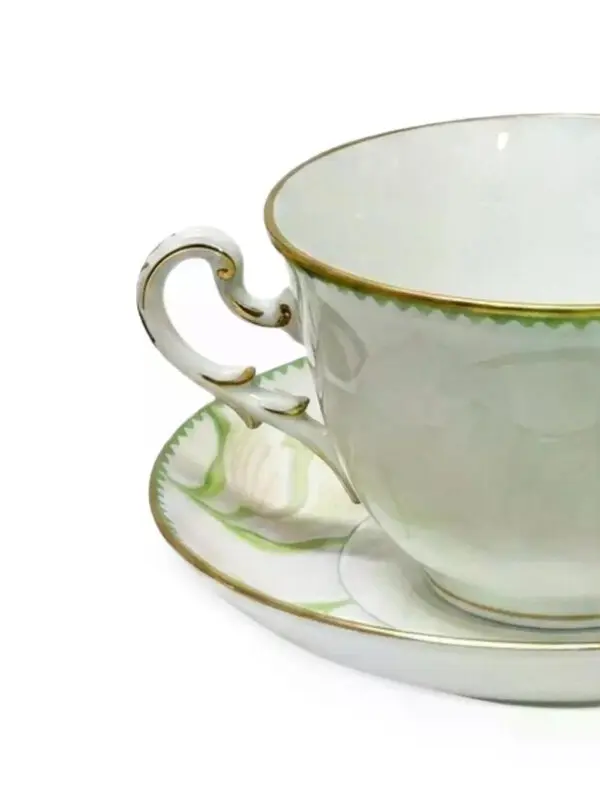 GINORI 1735 Floral-print Teacup And Saucer