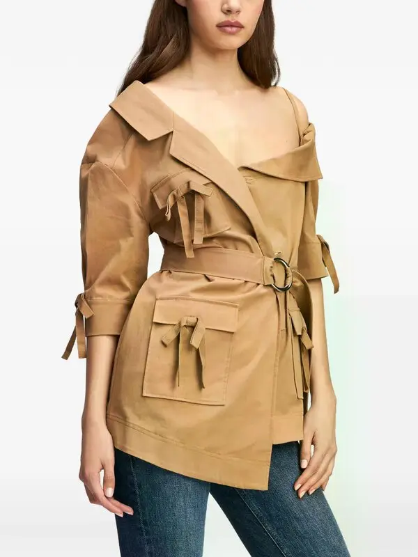Cinq À Sept Saige Off-shoulder Belted Jacket