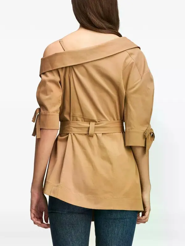 Cinq À Sept Saige Off-shoulder Belted Jacket