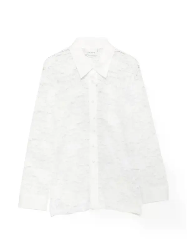 ANDIATA Floral-lace Button-up Shirt