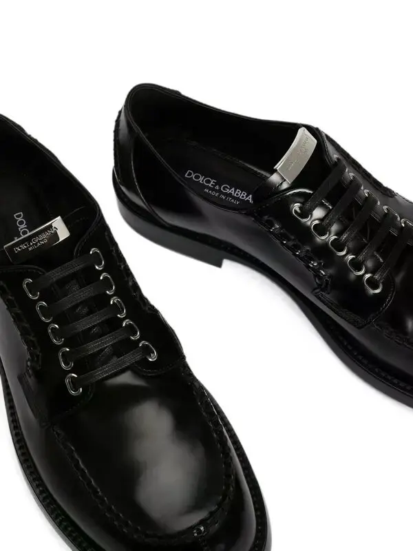 Dolce & Gabbana Calfskin Derby Shoes