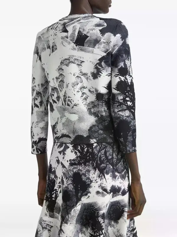 Alexander McQueen Floral-print Cardigan