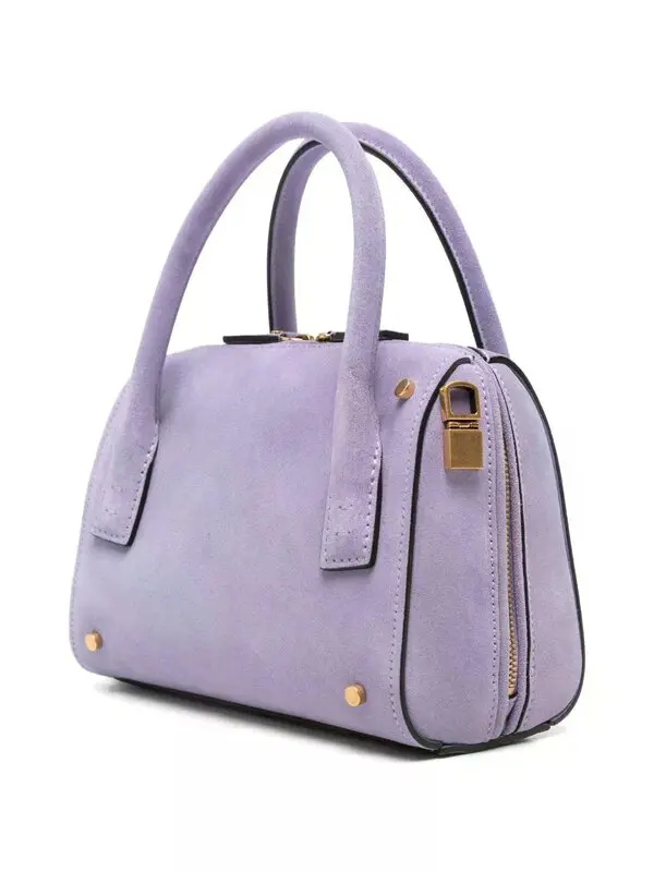 Versace Medusa Plaque Boston Tote Bag - Purple