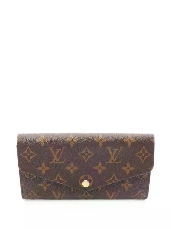 LOUIS VUITTON 2010s Monogram Sarah Wallet - Brown