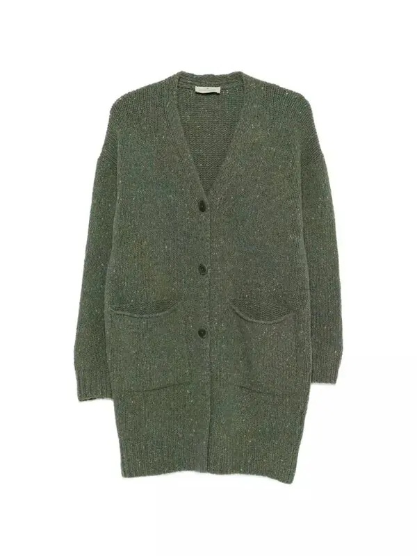 Bruno Manetti V-neck Cardigan With Patch Pockets