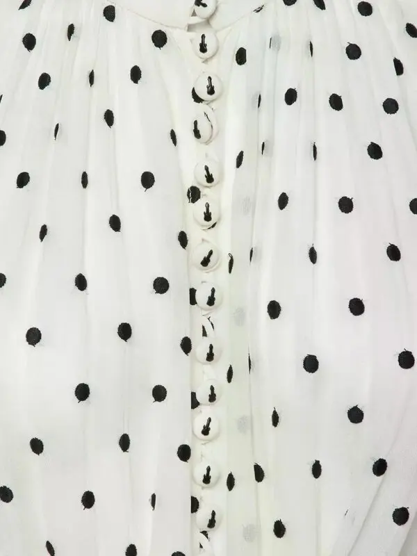 Zimmermann Swiss Dot Tiered Mini Dress