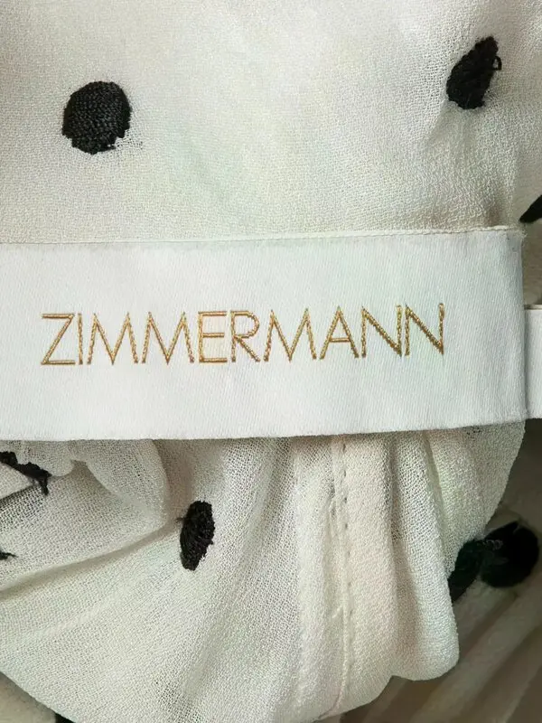 Zimmermann Swiss Dot Tiered Mini Dress