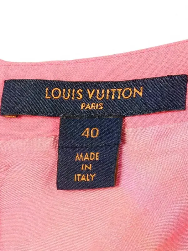 LOUIS VUITTON 2010s Logo-patch Short-sleeve Dress