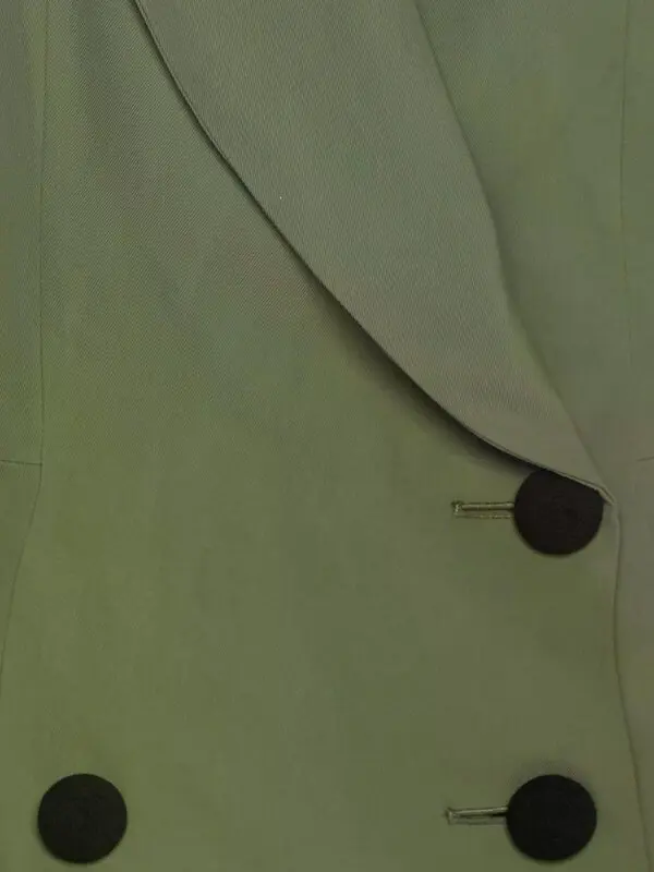 SELF-PORTRAIT Double-breasted Twill Playsuit