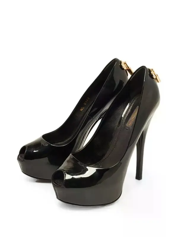 LOUIS VUITTON Oh Really Peep-toe Pumps - Black