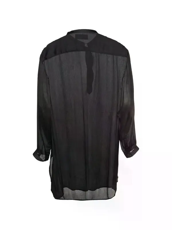 Saint Laurent Chiffon Chinese-collar Shirt
