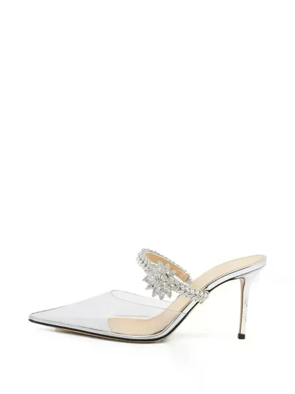 Mach & Mach Lotus Crystal-embellished Sandals