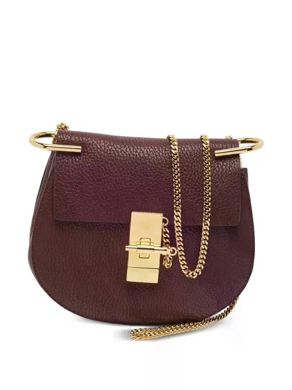 Chloé Small Drew Leather Rcossbody Bag - Red