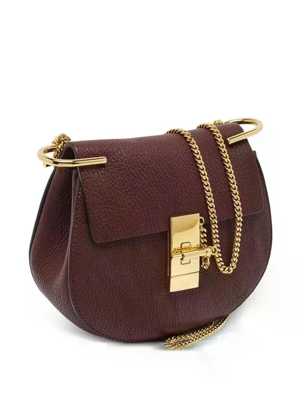 Chloé Small Drew Leather Rcossbody Bag - Red