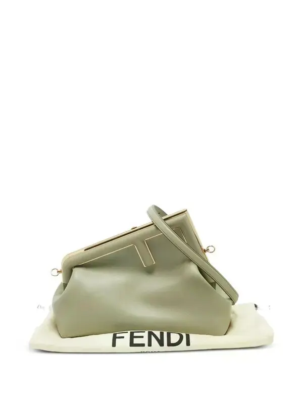 Fendi 2023 First Midi Shoulder Bag - Green