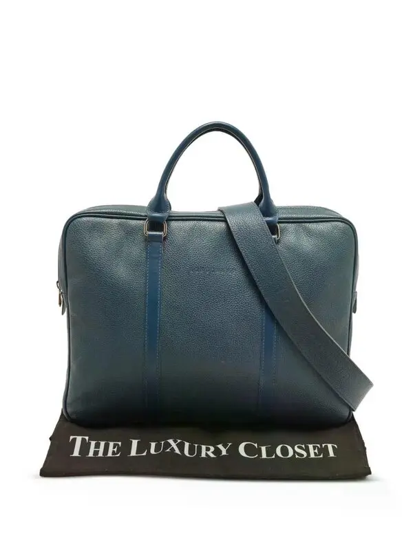 Longchamp Le Foulonne Leather Briefcase