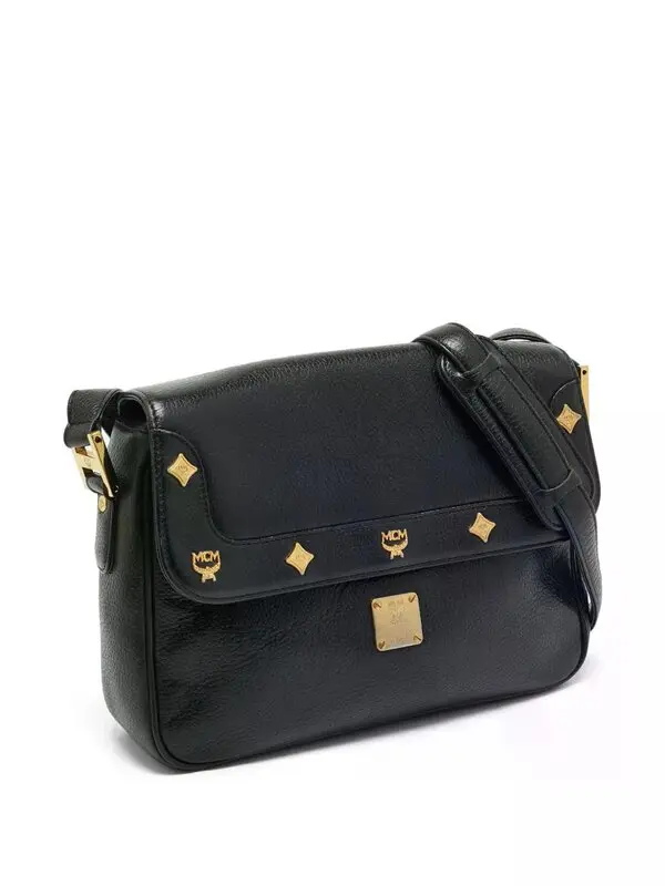 Mcm Studded Flap Cross Body Bag