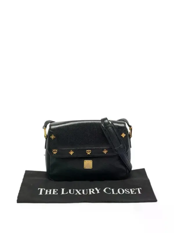 Mcm Studded Flap Cross Body Bag