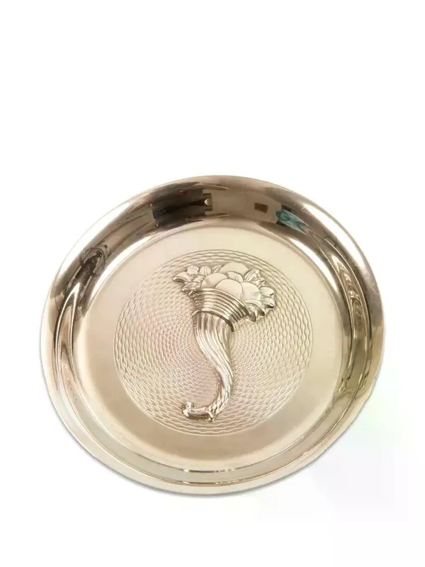 Hermès 1950s Cornucopia Organizer Plate - Silver