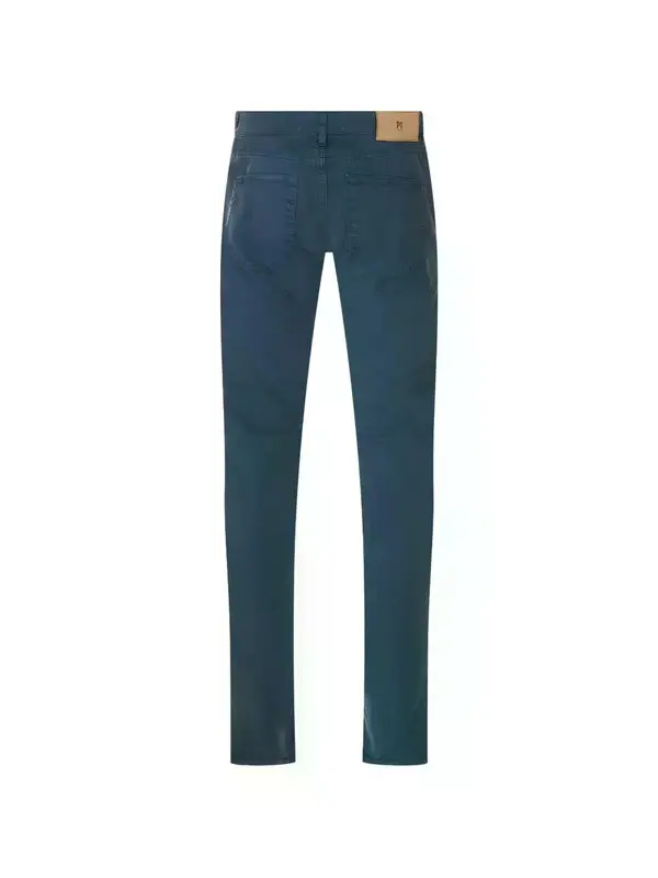 PT TORINO Slim Cut Trousers With Rear Logo Patch