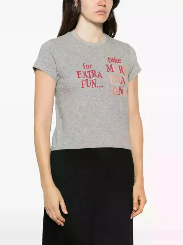 RE/DONE Coca-cola Slogan Print T-shirt - Grey