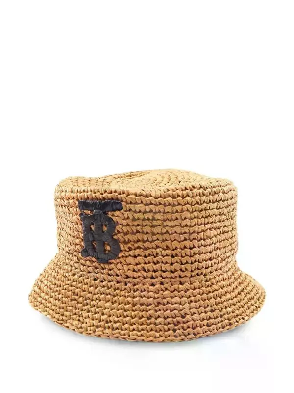 Burberry Tb Raffia-effect Bucket Hat