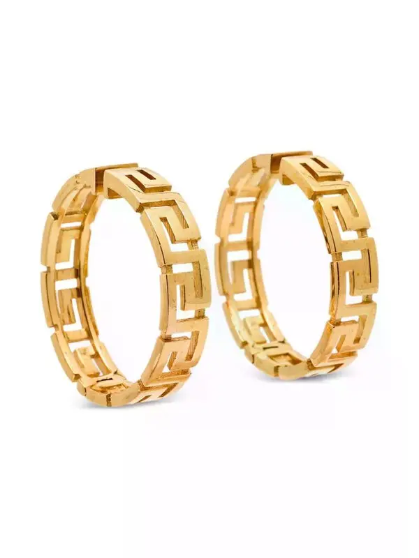 Versace Greca Hoop Earrings