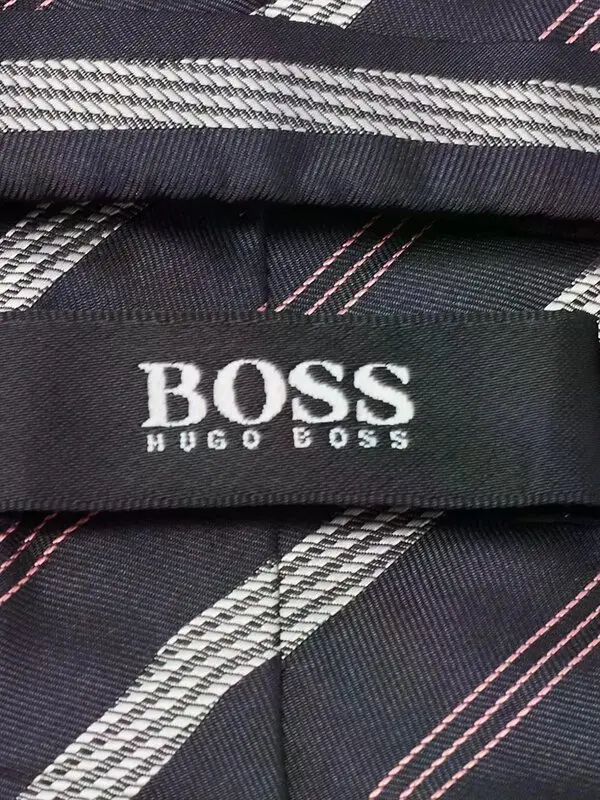 BOSS Striped-pattern Silk Tie
