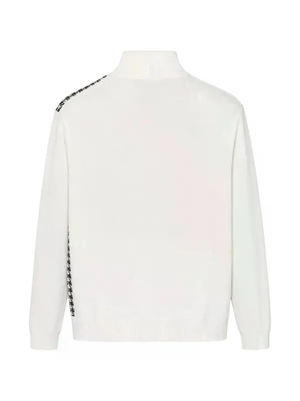 TOMBOLINI Houndstooth Zip-up Jacket