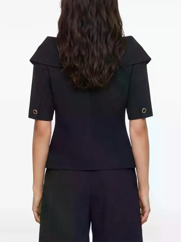 Alessandra Rich Off-shoulder Button-up Jacket