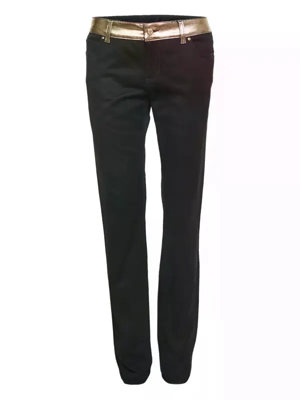 Gucci Gold Print Denim Trousers