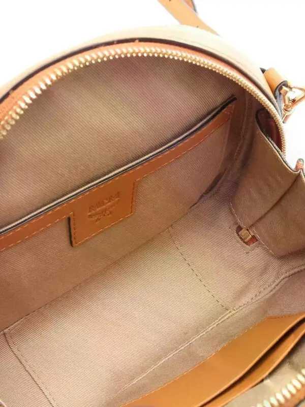 Mcm 2010s Visetos Monogram Leather 2-way Mini Bag